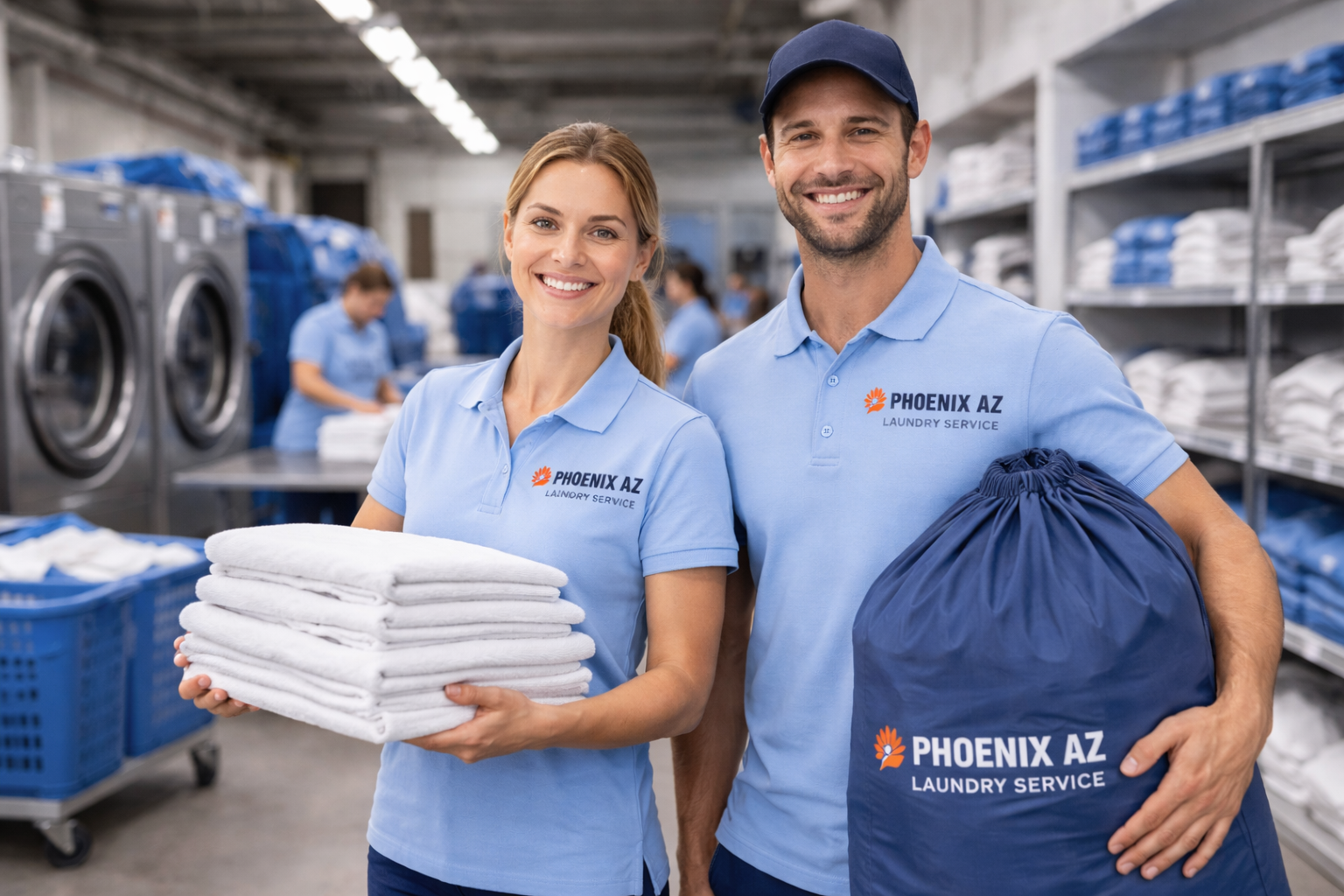 Commercial Laundry Service l Free Pickup & Delivery